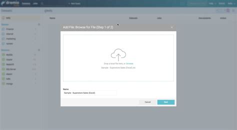Uploading Local Datasets Into Dremio Dremio