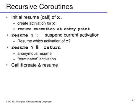 Ppt Coroutines In Programming Languages Powerpoint Presentation Free