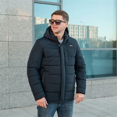 Зимний мужской пуховик UF-Fashion 59 - дв темно - синий 50 от продавца ...