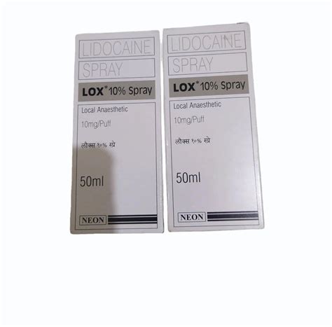 10 Lidocaine Spray 50ml At ₹ 694bottle In Nagpur Id 2853690001288