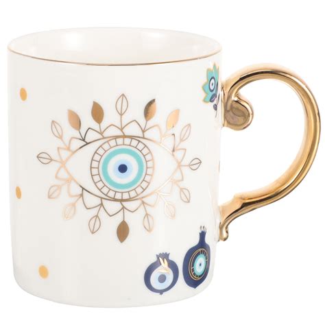 Nuolux Espresso Coffee Cup Evil Eye Mug Ceramic Coffee Mug Cute Cup