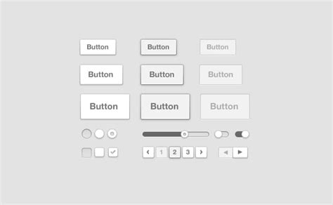 Einfaches Light Ui Kit Psd Uidownload