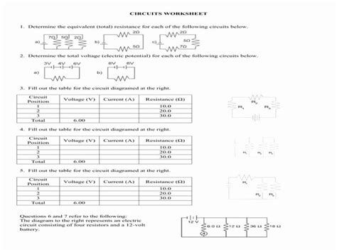 Physics Tutorial Combination Circuits