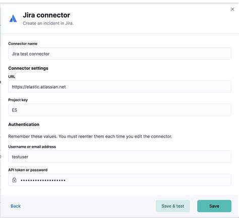 Jira Connector And Action Kibana Guide 717 Elastic
