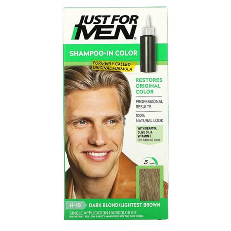 Just For Men Shampoo In Color Mens Hair Color Dark Blondlightest