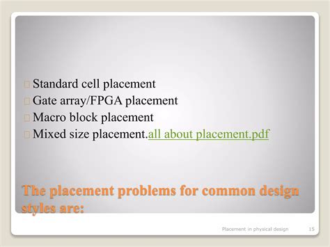 Placement In Vlsi Design Pptx Computing Technology And Computing