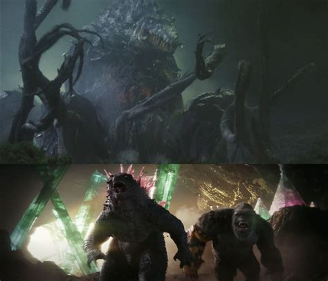 Evolved Godzilla And Kong Vs Biollante By Mnstrfrc On Deviantart