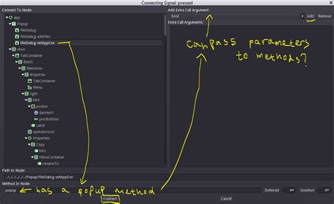 Request Editors Connection Editor Ability To Pass Parameters From A