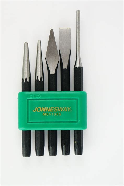 Juego De Cinceles Y Punzones 5 Piezas Jonnesway M64105s Her Jw