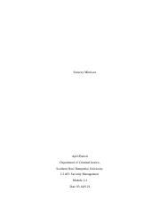 Module 1 2 Docx Security Mind Set April Benoit Department Of Criminal