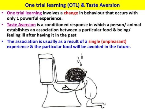 1 Trial Learning And Taste Aversion Vce U4 Psych