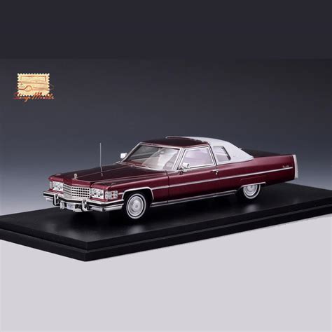 Cadillac Coupe Deville 1974 Cranberry Met Stamps Models 1 43