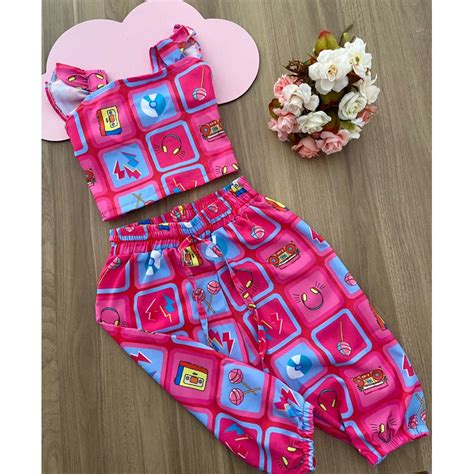Conjunto Blogueirinha Infantil Shopee Brasil