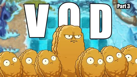 VOD Beating Plants Vs Zombies WITH ONLY NUTS Frostbite Cave Final