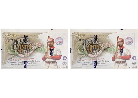 2022 Topps Allen And Ginter Baseball Hobby Box 2x Lot 2022 Us