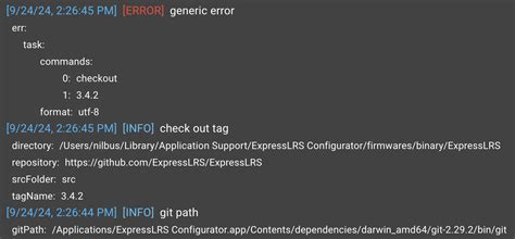 Expresslrs Configurator Fails To Flash Due To A Generic Error Related