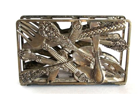 Rare Silver Plate Napkin Holder Property Room