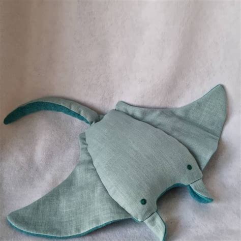 Stingray Sewing Pattern Diy Soft Toy Nautical Nursery Decor Pdf