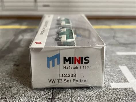 VW BUS T3 Polizei Lemke Minis LC4308 2er Set Neu In OVP Spur N 1 160