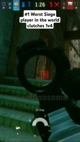 World's Worst Siege Player (aka me) clutches 1v4 on Jäger #siege #clutch - YouTube