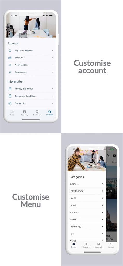 Flutter App For Wordpress News And Blogs Buy Apps Themes Ui