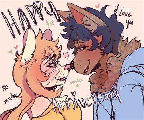 Happy Anniversary Babe I Love You Art By Me Rfurry
