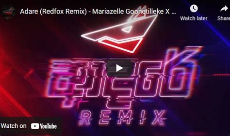 New Music Adare Redfox Remix Mariazelle Goonetilleke X Piyal