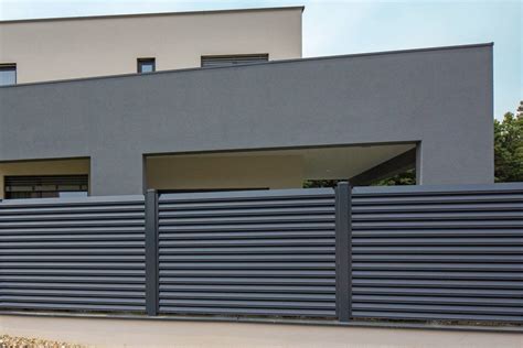 Lamellenzaun Trento Modernes Design Aus Aluminium Guardi Modernes