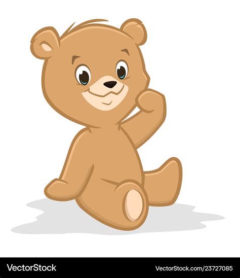 Cartoon Teddy Bear Royalty Free Vector Image Vectorstock