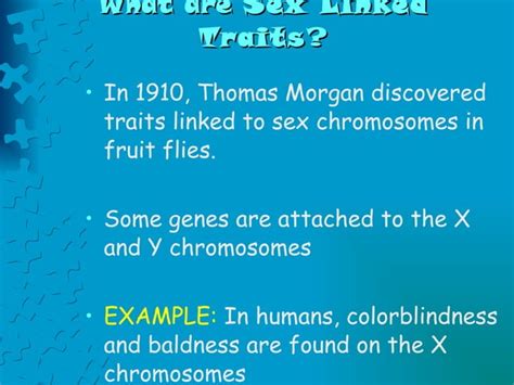 Sex Linked Traits Ppt