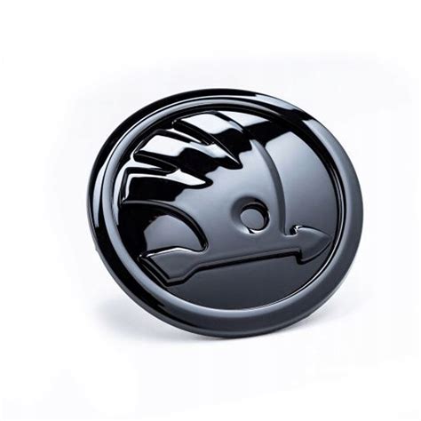 SKODA LOGO EMBLEMAT NA KLAPĘ TYŁ MASKĘ OCTAVIA SUPERB KAROQ FABIA 90 mm