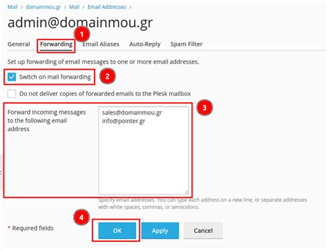 How To Enable Email Forwarding Through Plesk