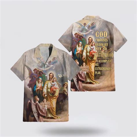 Christian Artwork Shirt God Chooses Ordinary Fatherhood Jesus God