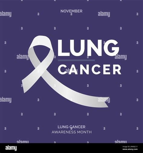 Triumph Over Lung Cancer Challenges Awareness Posters Stock Vector