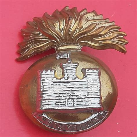 The Inniskilling Fusiliers Bi Metal Cap Badge Steady The Buffs