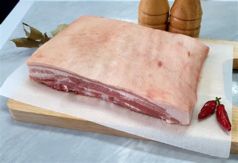 Pork Belly Boneless Skin On Whole Butchers On The Web