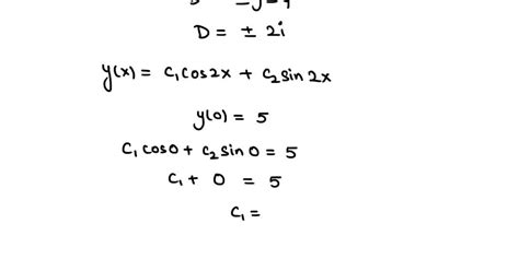 Solved Solve The Given Initial Value Problem Y 4y0 Yo 5 Y