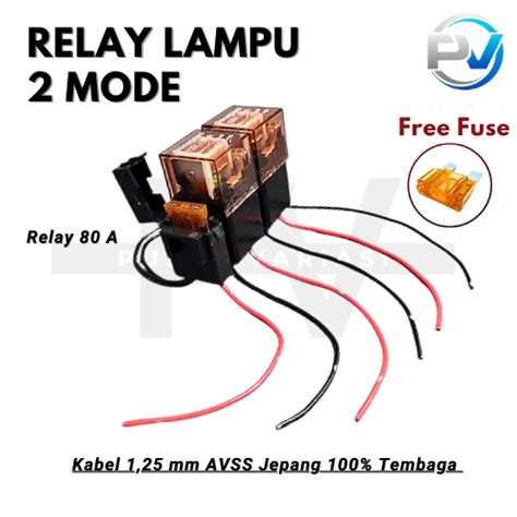 Jual New Product Relay Untuk Lampu Biled Daymaker Lampu Tembak D2