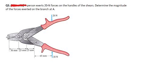 Q3 ﻿person Exerts 20 N ﻿forces On The Handles Of The