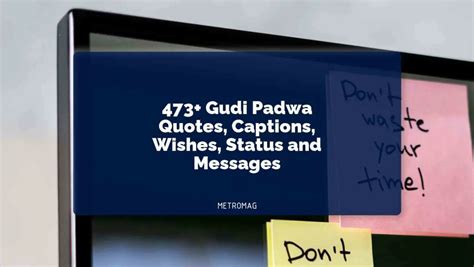 Updated Festive Captions 473 Gudi Padwa Quotes Captions Wishes