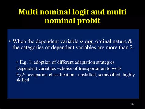Logit And Probit And Tobit Model Basic Introduction Pptx