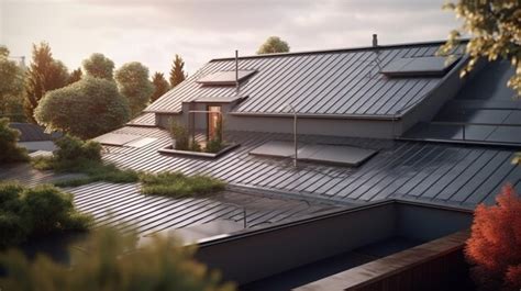 Premium Photo Roof Of House Generative Ai