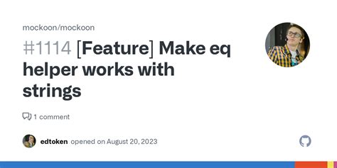 Feature Make Eq Helper Works With Strings Issue 1114 Mockoon