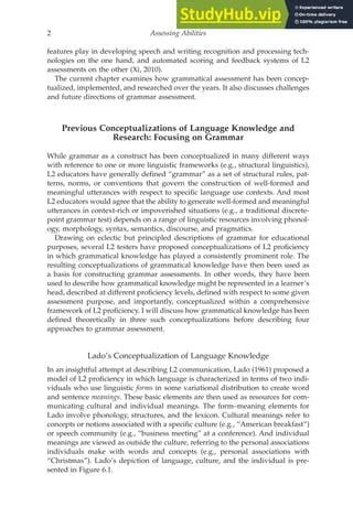 Assessing Grammar PDF