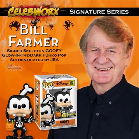 Bill Farmer Skeleton Goofy Funko POP JSA COA CelebWorx