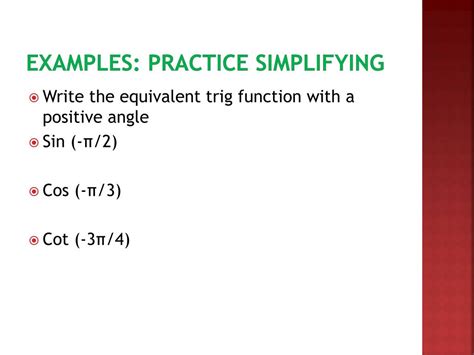 PPT Section Trig Identities Equations PowerPoint Presentation ID