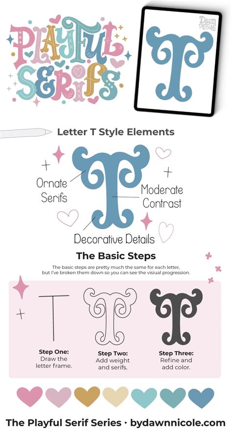 Letter T Font Styles