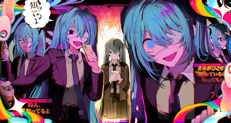 Hatsune Miku Vocaloid And More Drawn By Ran V Danbooru