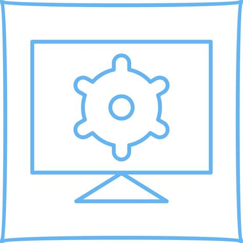 Computer Settings Vector Icon 19910126 Vector Art At Vecteezy
