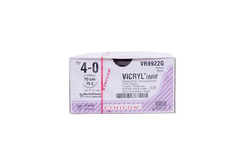 vicryl rapid 4 0 ps2 70 sutura quirúrgica sintética estéril absorbible